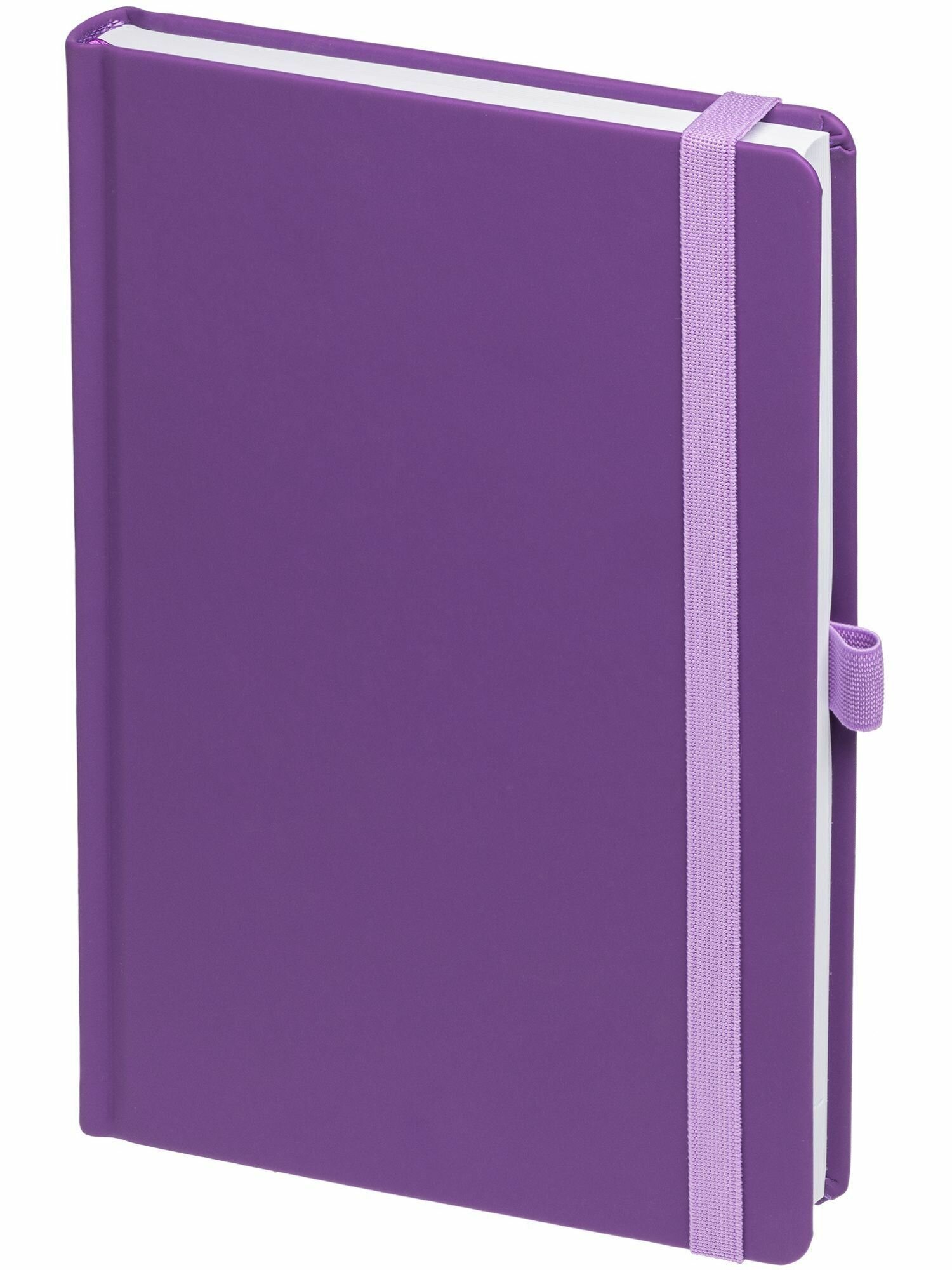 Ежедневник планер недатированный учителя А5 на резинке с петлей для ручки, Favor, фиолетовый