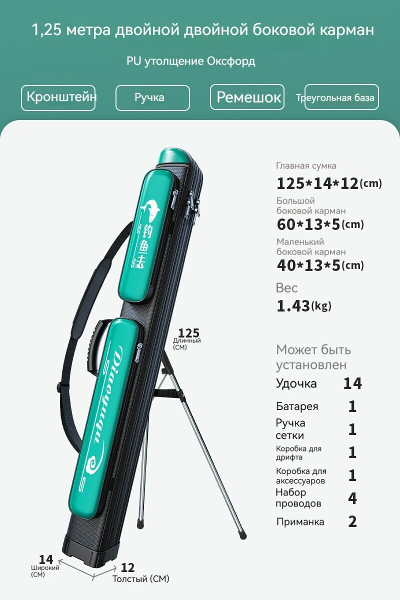 Жесткий чехол для хранения удочек, спиннингов, удилищ