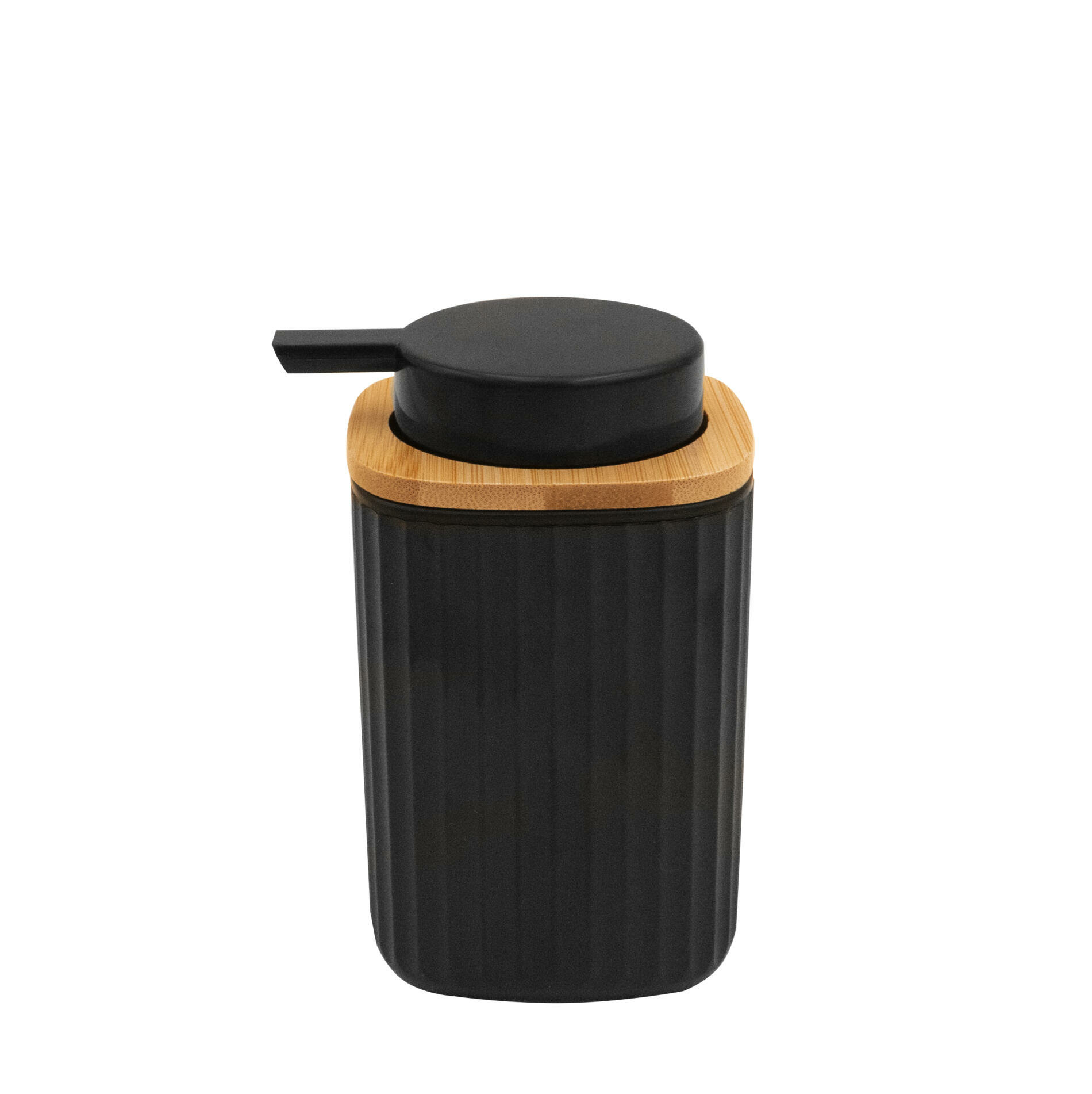 Дозатор для мыла Ridder Nakita, полистирол/бамбук/АБС, черный 2021510