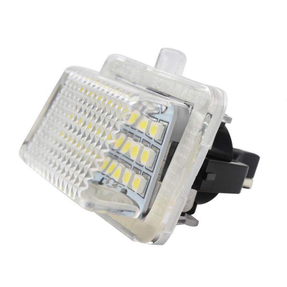 2Pcs LED Lamp for License Plate Mercedes Benz W204 W212 W216 W221 W207, 6000-6500K, 1.44W, 0.12A, 12V, 11.5x6.2x4.2cm, 59g, fits C-W204 C180 C200 C280 C300 C350 C63 AMG 08-11, C-S204 08-11, W212 E250 E300 E350 E500 E550 E63 AMG 10-12, S212 10-12, C207