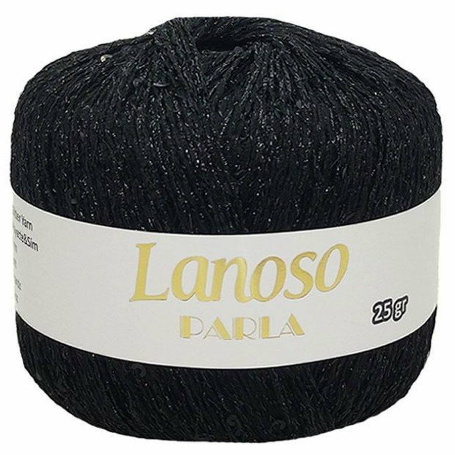 Пряжа Lanoso PARLA 6060 черный (6 мотков)