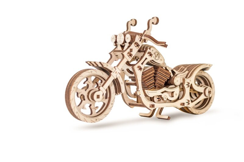Конструктор деревянный 3D EWA Мотоцикл Cruiser