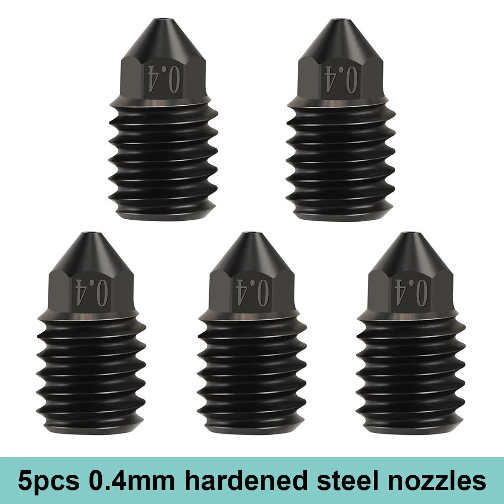 Hhiddo модернизированная печатающая головка V2.0 для Flashforge Adventurer 5M 5pcs Hard Nozzle 0.4
