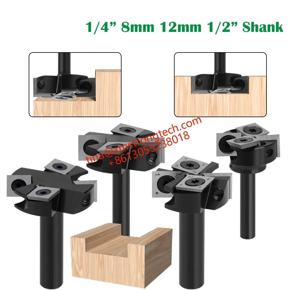 LIVTER 4-х крыльев 6,35 8-х хвостовиков со съемным лезвием, деревообрабатывающий фрезерный станок 10pc blade19.4x7x1.5