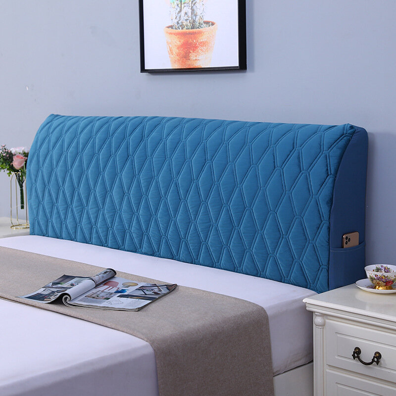 Прикроватное покрывало, прикроватная скатерть, 180 см, синий, бархат