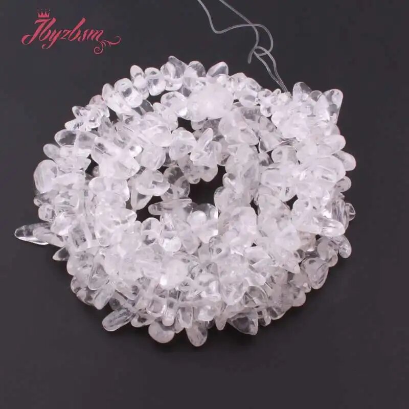 Кристаллы кварца бусины jbyzbsm 4-12мм Белый, 4-7mm(32 inches)