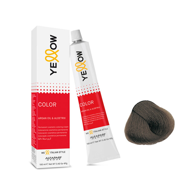 YELLOW PROFESSIONAL Ye Color Permanent Coloring Cream Ye Color Перманентная крем краска 7.31 100 мл