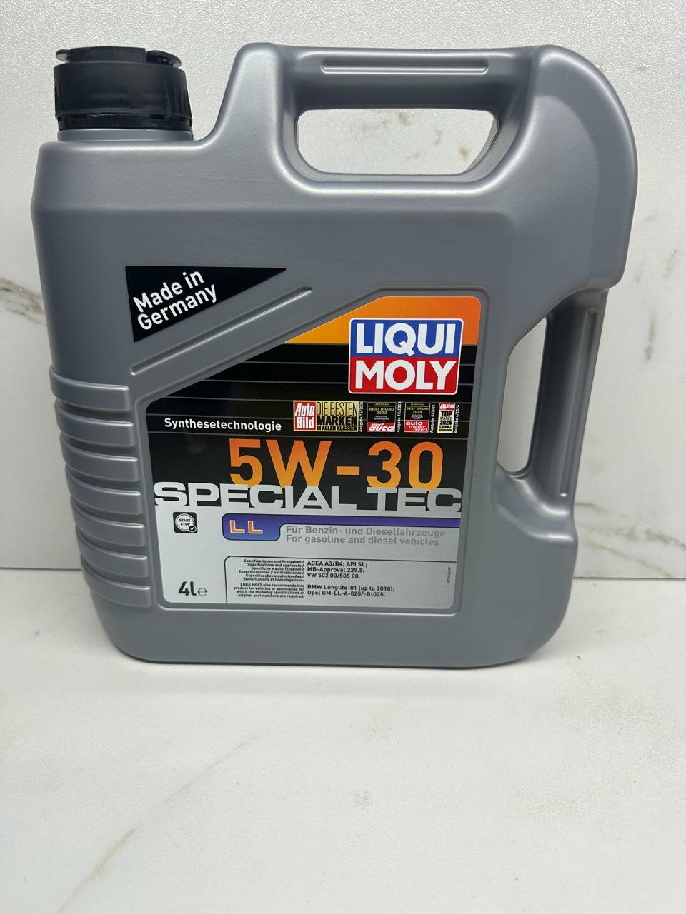 Синтетическое моторное масло LIQUI MOLY Special Tec LL 5W-30, 4 л, 2339