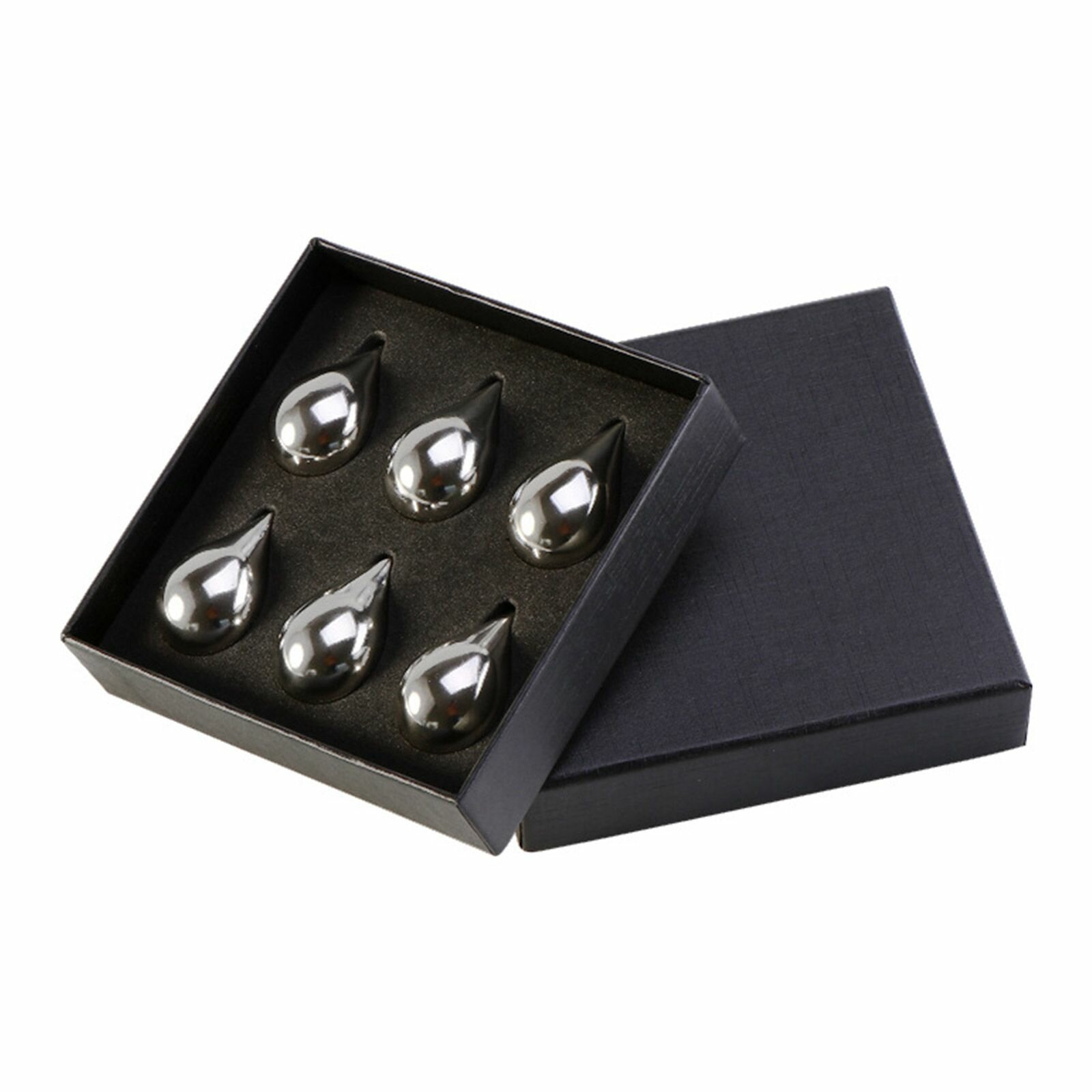 Нержавеющая сталь 304 для креативных капель воды в форме виски, ледяного вина, камня, камней со льдом, быстрозамороженного металла