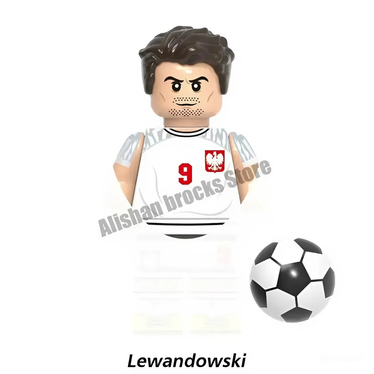 Лего фигурка Hot Toys "Football Star Series", для конструктора, Роберт Левандовский