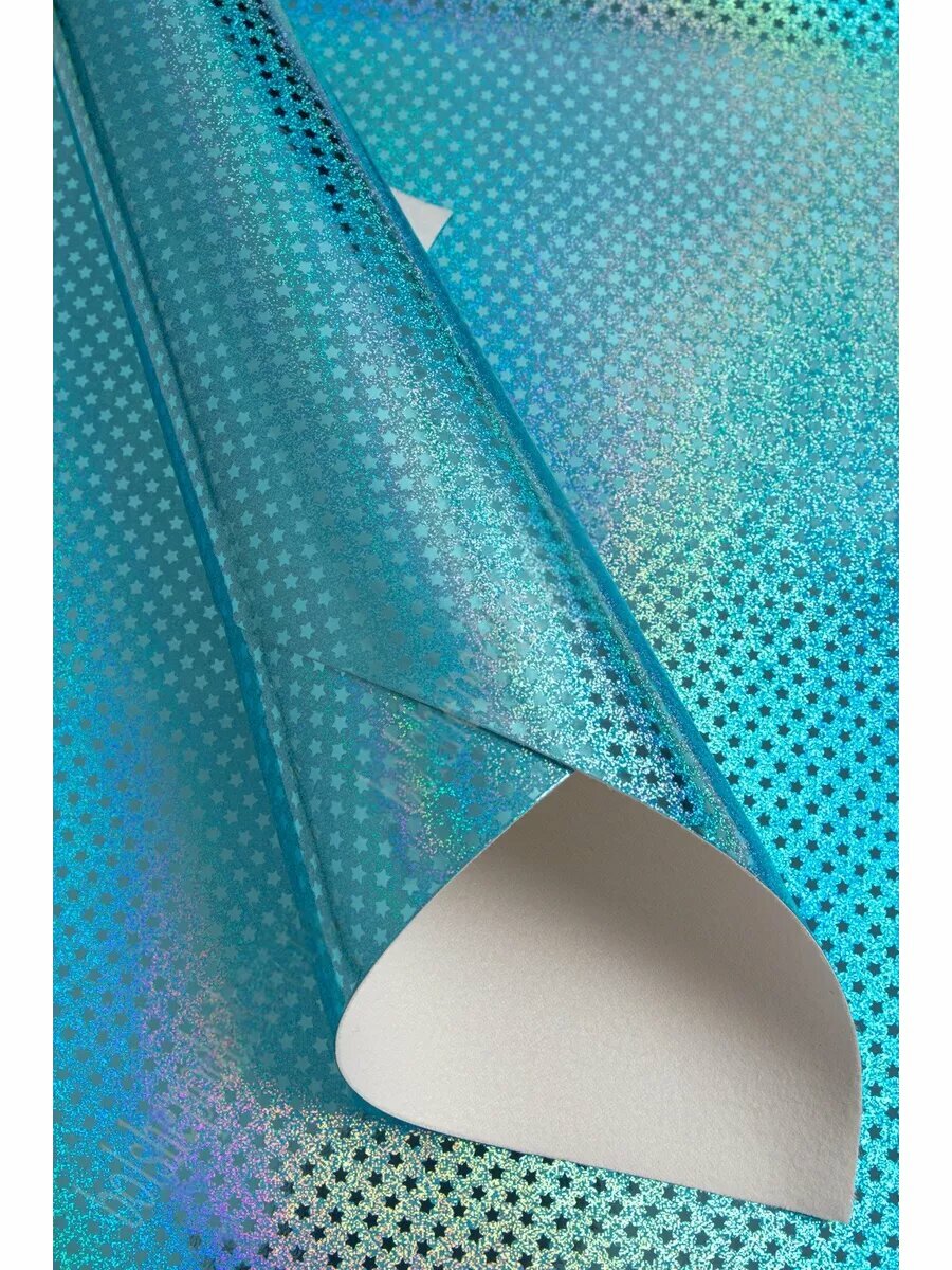 Кожзам голографик звездочки А4 (3листа)