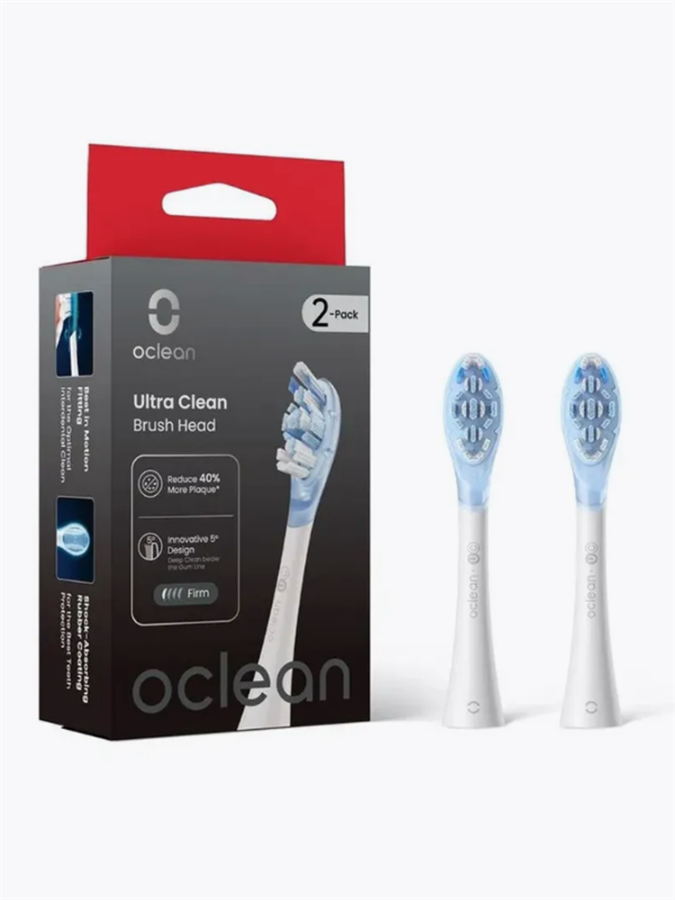 Oclean Комплект сменных насадок «Стандартная чистка» для Oclean X Ultra UС03 2шт, белый