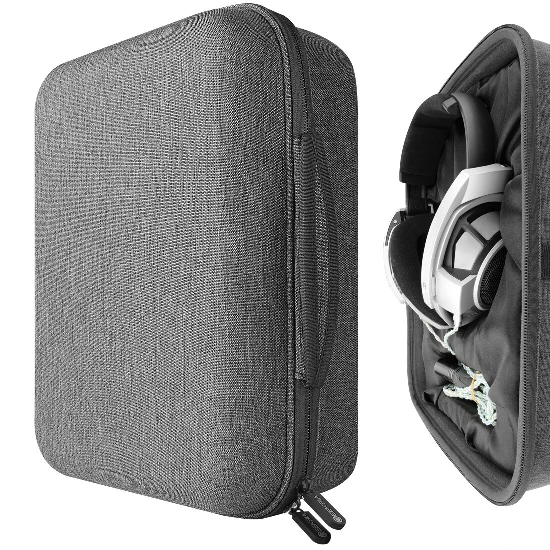 Чехол для наушников Geekria для HiFiMAN HE 1000se HE 1000 V2, жесткий Портативный беспроводной Bluetooth-чехол для хранения аксессуаров