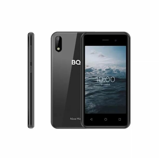 3,97" Смартфон BQ 4030G Nice Mini 16 ГБ (4030G NICE MINI) серый - 4 х 1,3 ГГц, 1 ГБ, 2 SIM, TFT, 800x480, 2 Мп, 3G, 1550 мА*ч