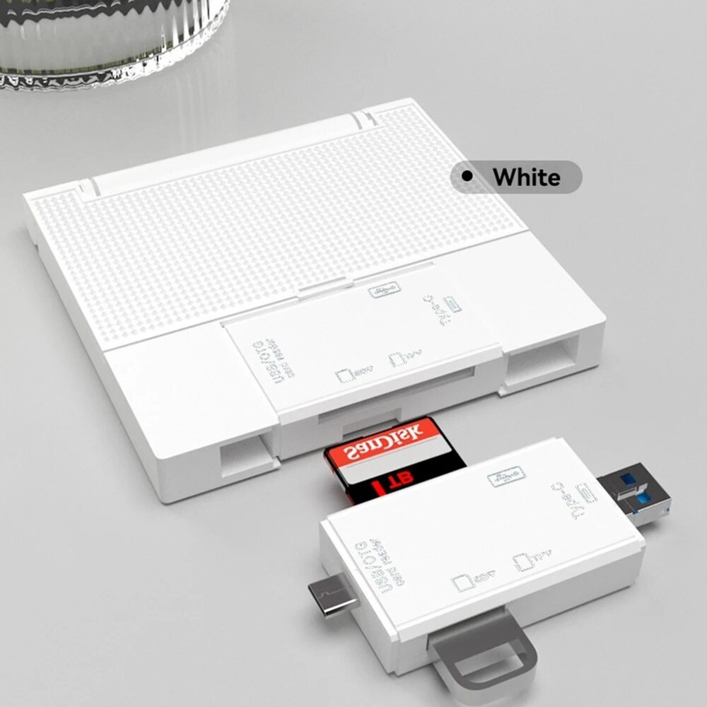 7-в-1 кардридер для карт памяти white