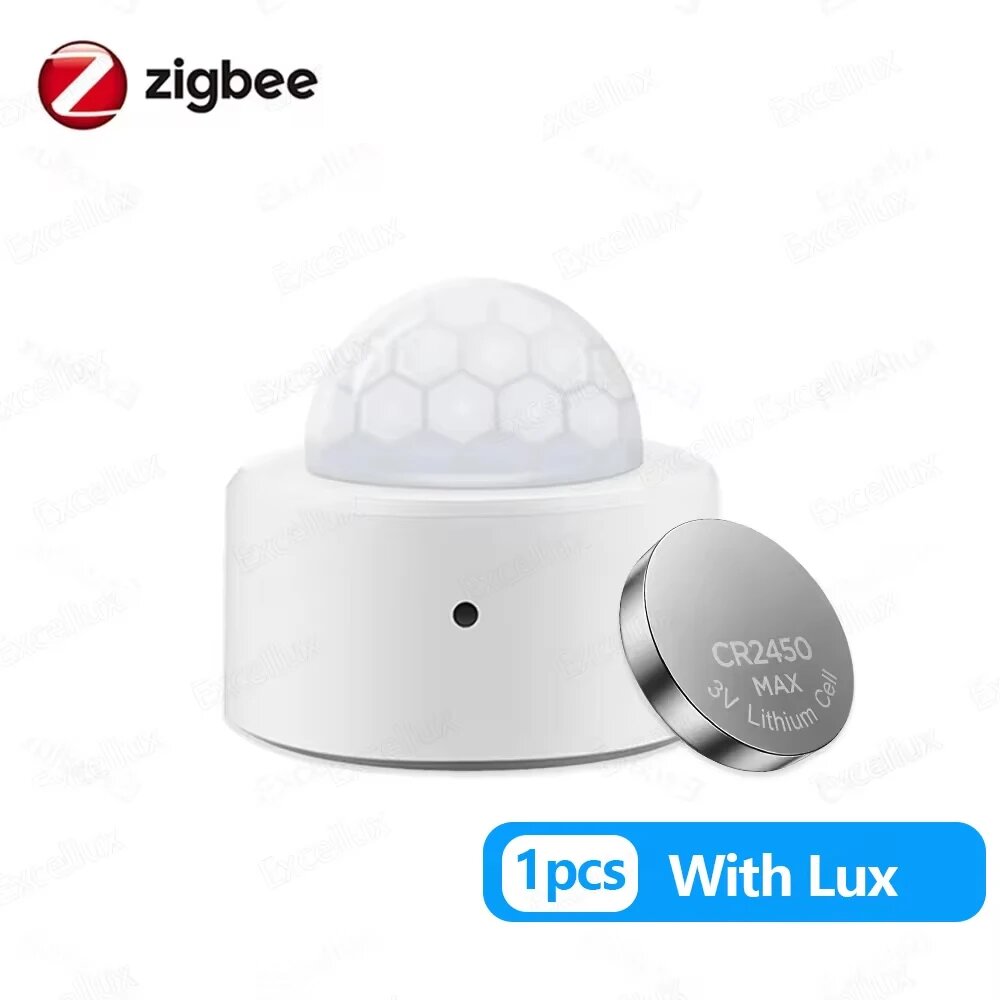 ZigBee датчик движения With Lux