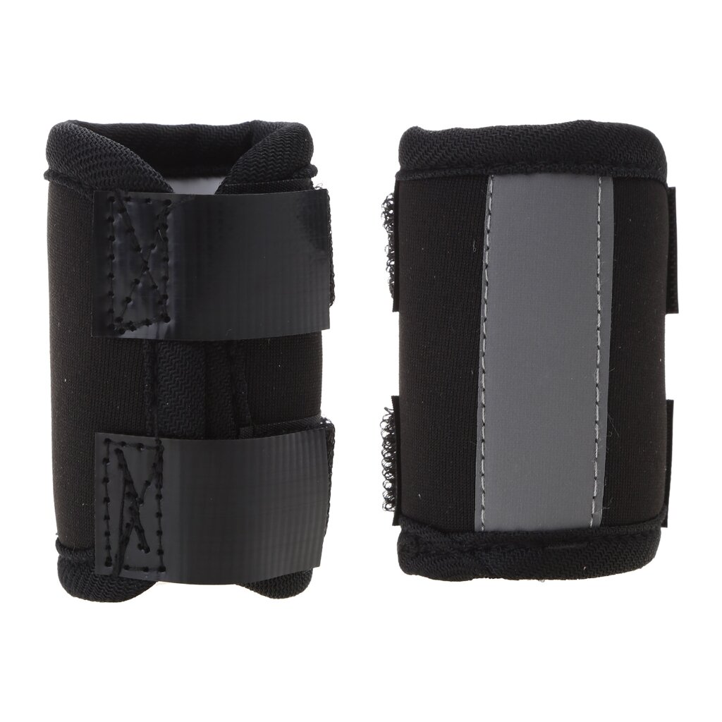 Снаряд для аджилити, Наколенники для домашних животных, Леггинсы Для Собак-Светоотражающий Черный-S