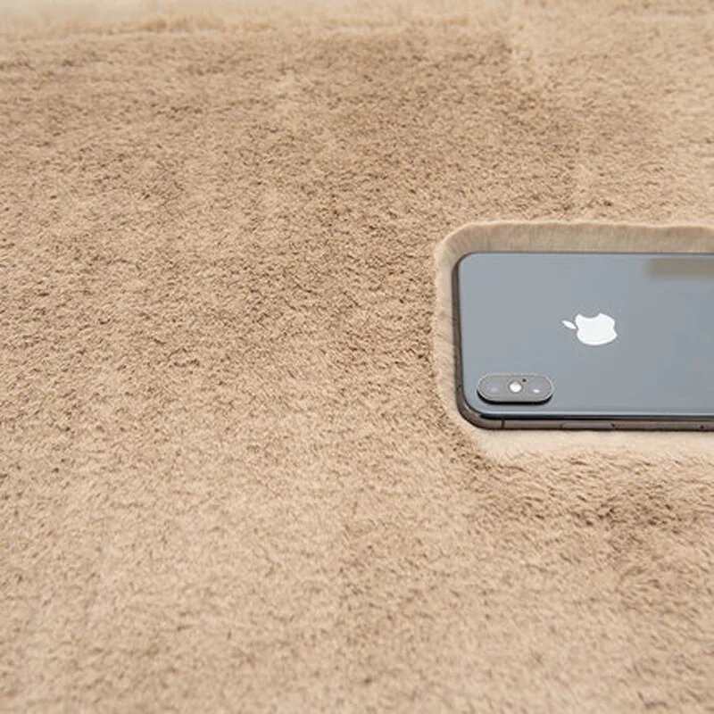 Большой ковёр FORSWAN белый искусственный мех Серый, 40x80cm, 6419-Camel