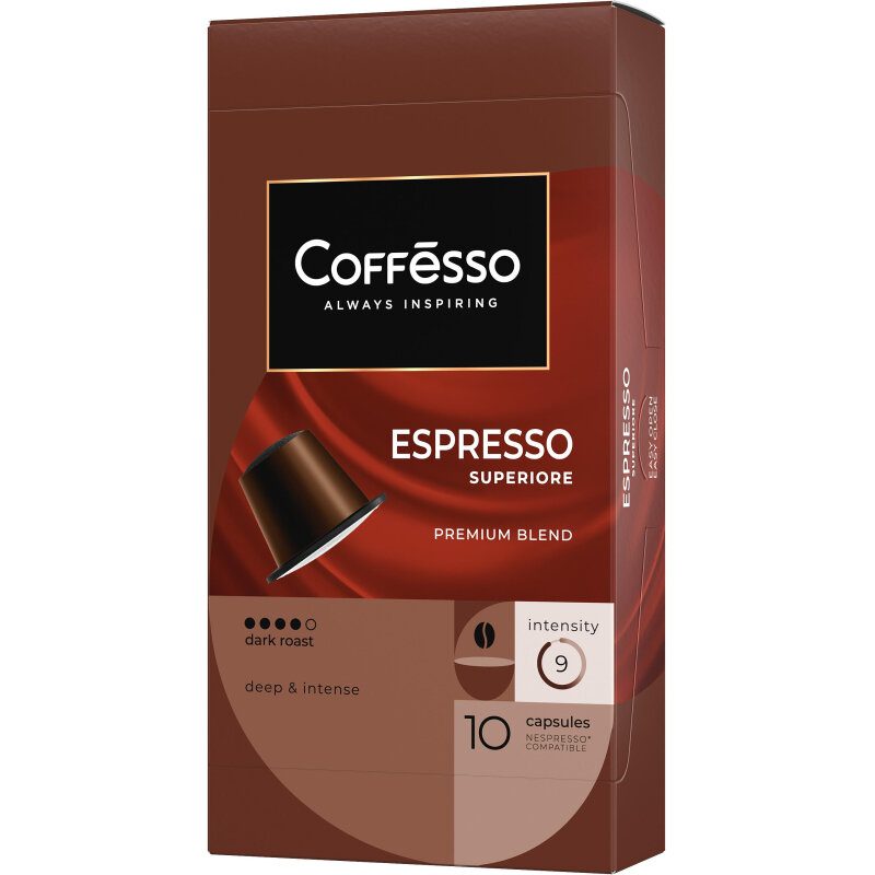 Кофе в капсулах Coffesso, Espresso Superiore, 10 шт, по 5 г