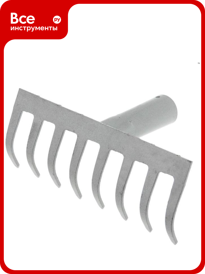 Грабли 8-ми зубые ООО "ПК ХозЦентр" прямые, эмаль, без черенка ГП-8 СИ-00090