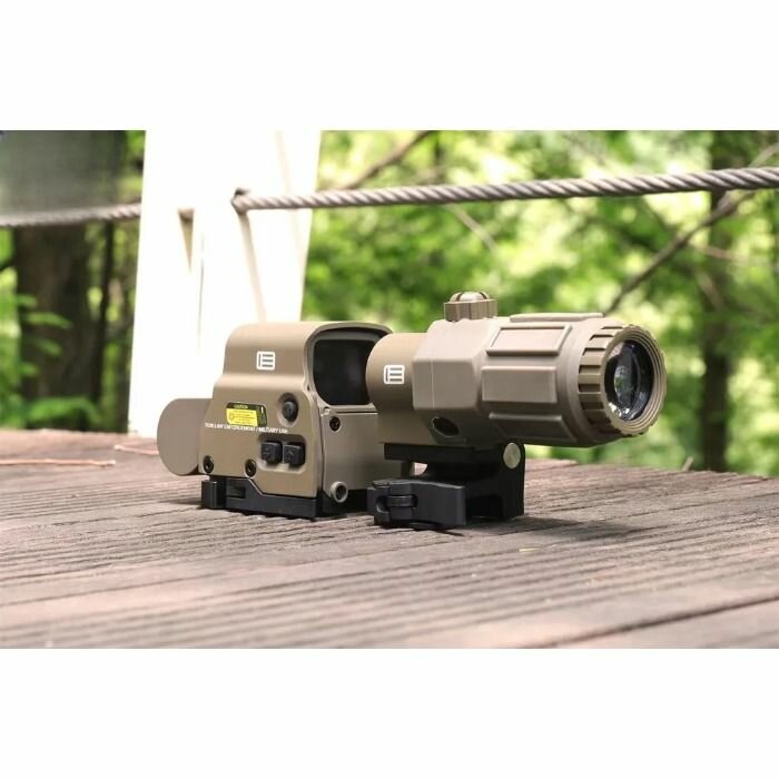 Прицел коллиматорный EOTech 558 Red Green Point + MAGNIFIER G33 - 3X (brown)