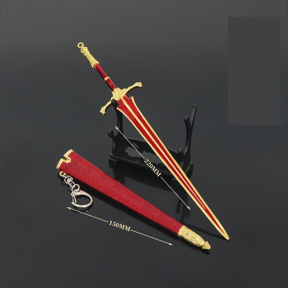 Металлическая модель Elder Ring периферийного рыцарского двуручного меча 22 см