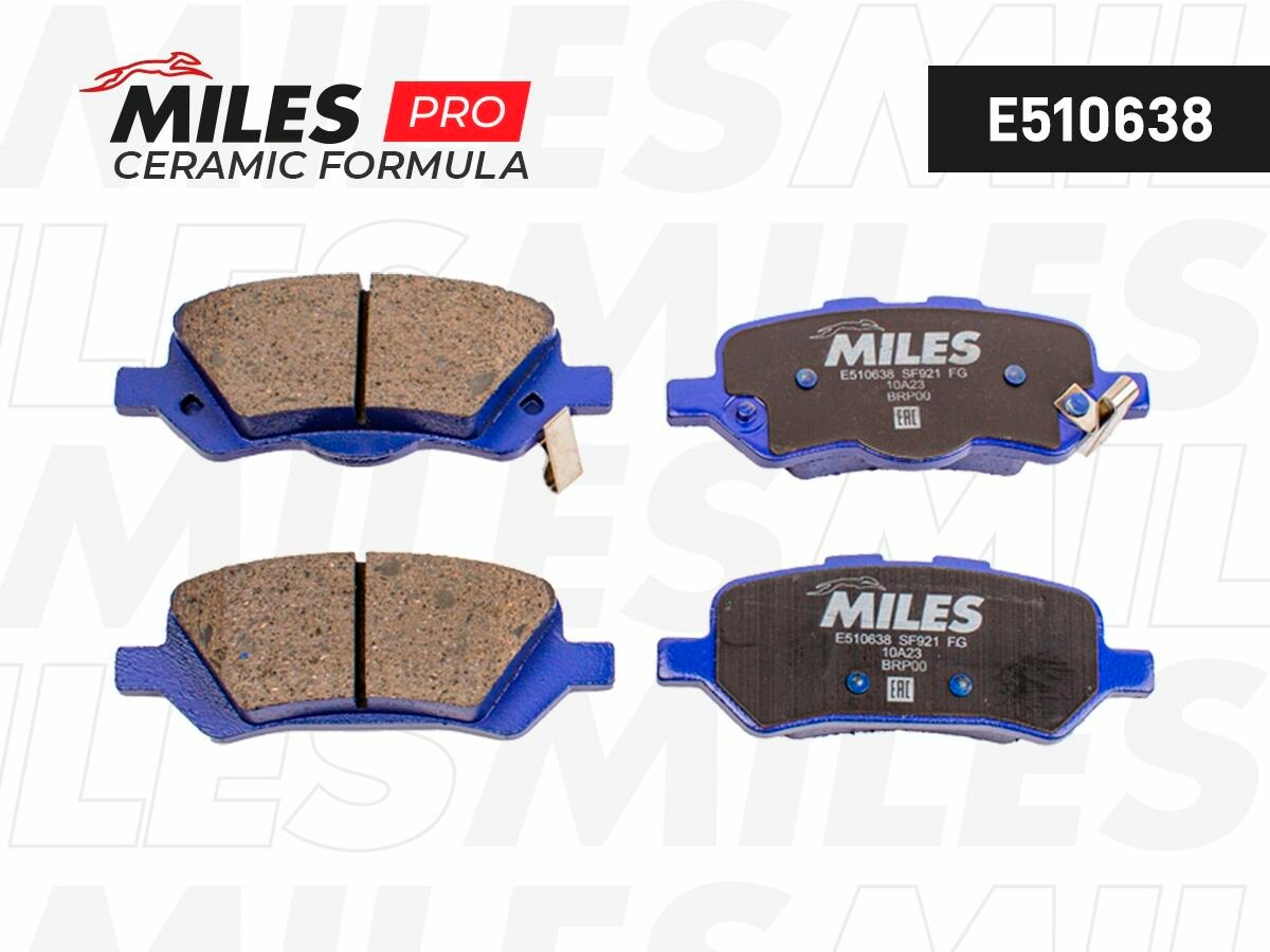 MILES Колодки тормозные TOYOTA VENZA 08- задние Ceramic