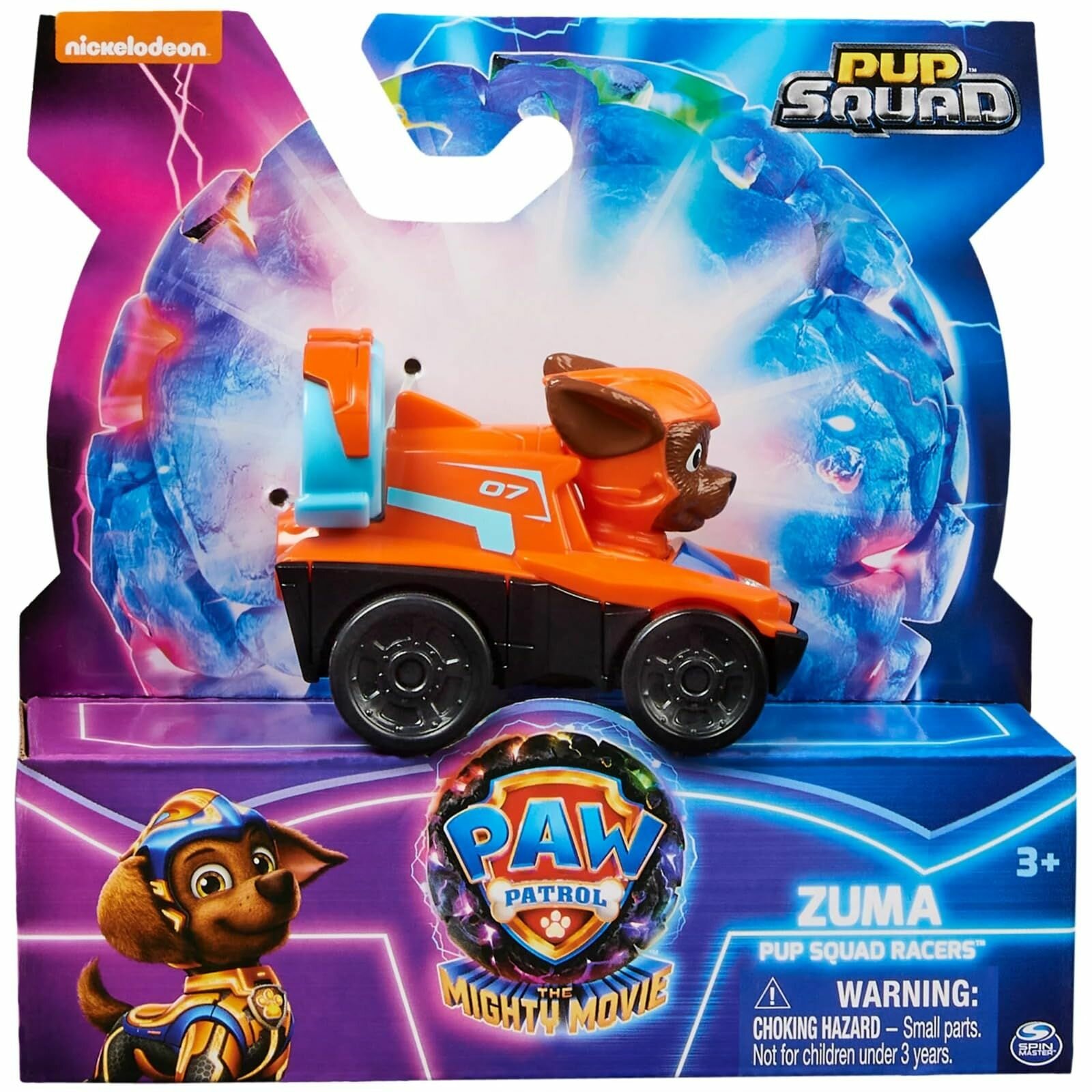 Spin Master Nickelodeon Paw Patrol The Mighty Movie Pup Squad Racers Zuma /Детские гоночные игрушки, Щенячий патруль
