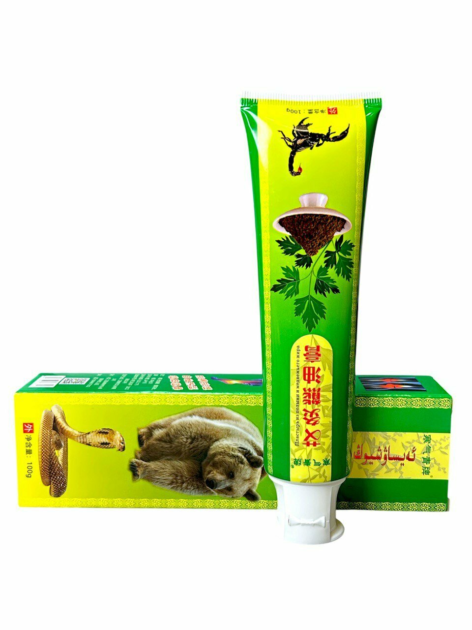 Китайская мазь из полыни с медвежьим жиром для суставов — натуральный уход и восстановление, (100 гр.)