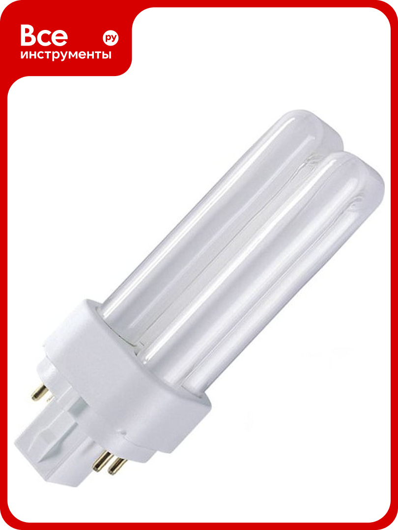 Лампа люминесцентная LightBest lbl t/e 71016 26w 3000k gx24q-3 701071016