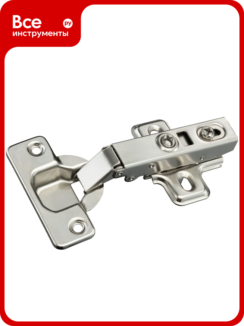 Петля накладная MF Clip-on с доводчиком, упаковка 30 шт. 1061630v, из чаши