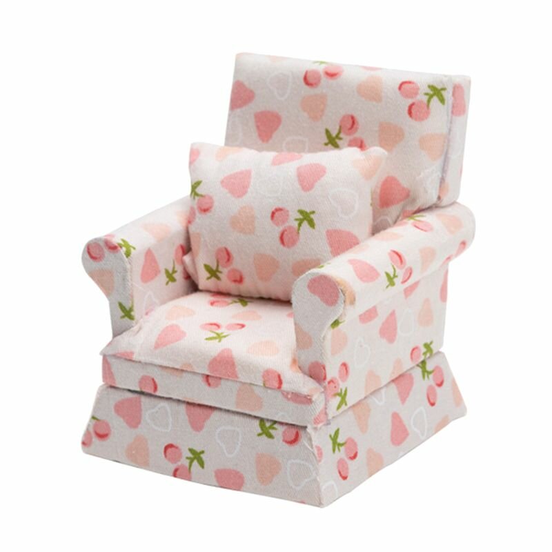 Миниатюрный домик для кукол MyPads с тканевым диваном