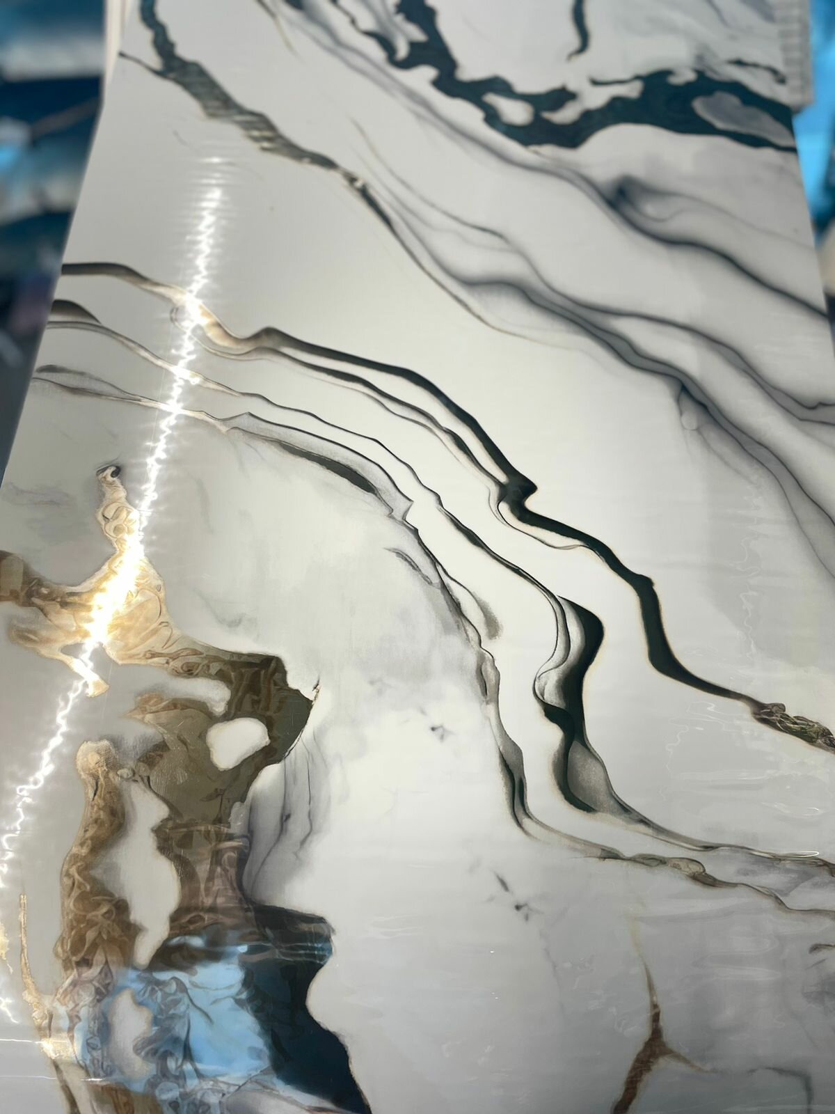 Панель-рулон самокл. Модерн 300х60см 83106-2 Арабеска глянец