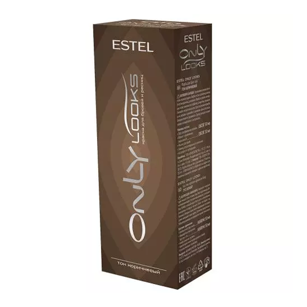 ESTEL PROFESSIONAL Набор для окрашивания бровей и ресниц ONLY LOOKS коричневый 50+30 мл
