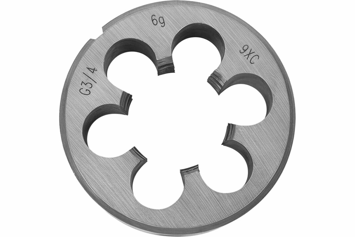 Gigant плашка трёхцилиндровая G 3/4 из стали 9ХС GT-0093 ТМ машиностроение