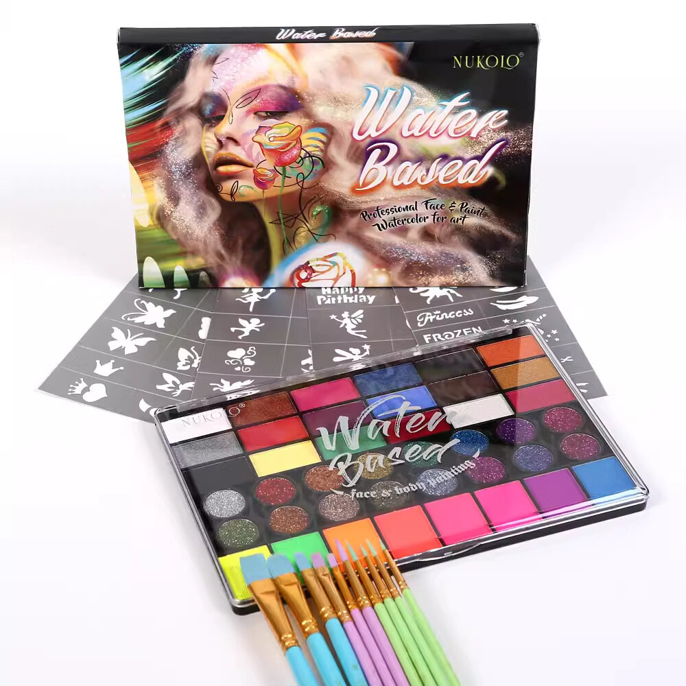 Набор для раскраски NK4201, 42 цвета, 10 кистей, 4 шаблона