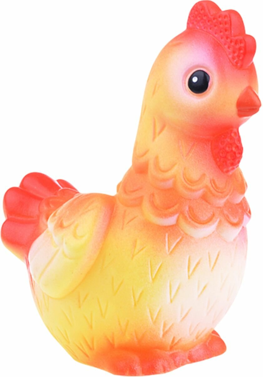 Детская резиновая игрушка "Курочка" для купания в ванной и сюжетно-ролевых игр, развивающая водная игрушка для малышей