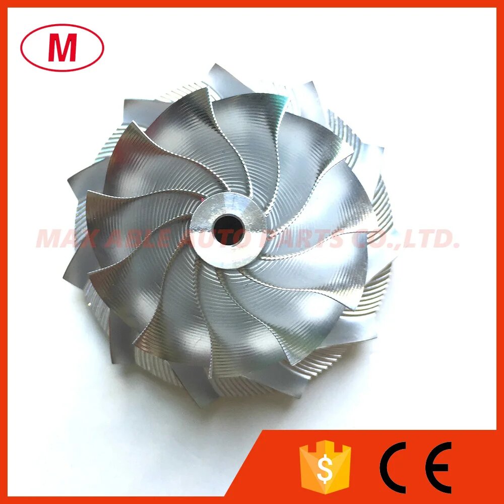 GT15-25 53,11/70,97 мм, 11 + 0 лопастей, турбо-точечное фрезерное колесо компрессора/алюминий 2618/точечное фрезерное колесо компрессора