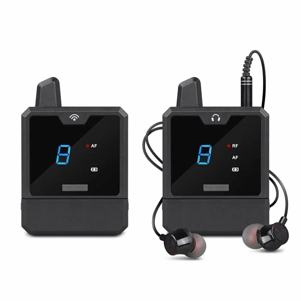 UHF IEM Беспроводная Система Мониторинга Ушей Audio-Mini С Возможностью Подзарядки