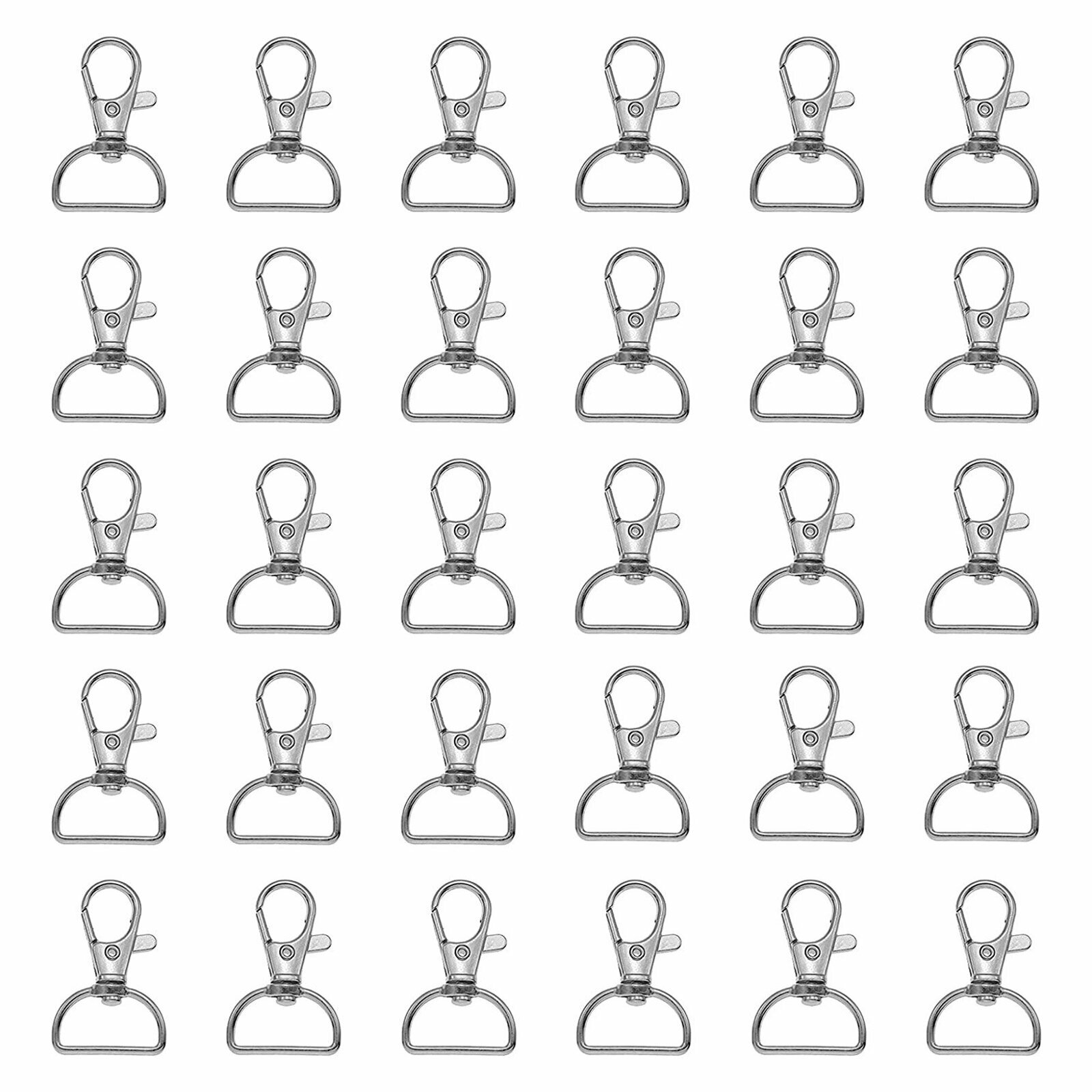 30 шт. Поворотные застежки Ремешок с карабинами для брелока Крючки-клипсы Застежка-когти омара для DIY Брелок