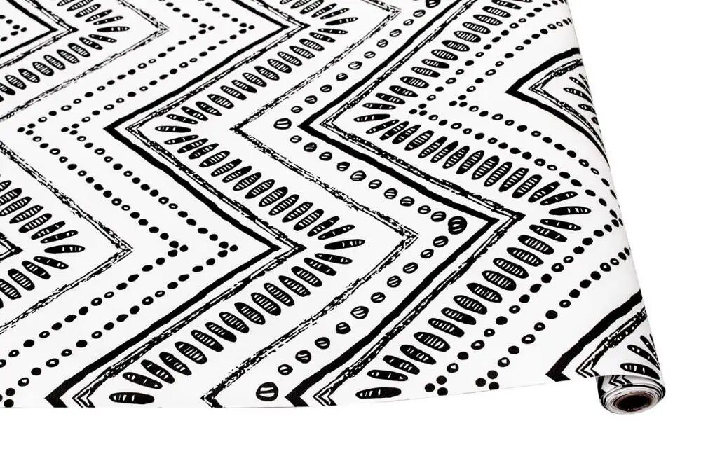 Виниловые обои JOUP чёрно-белые, Geometric Dot, 6mx45cm