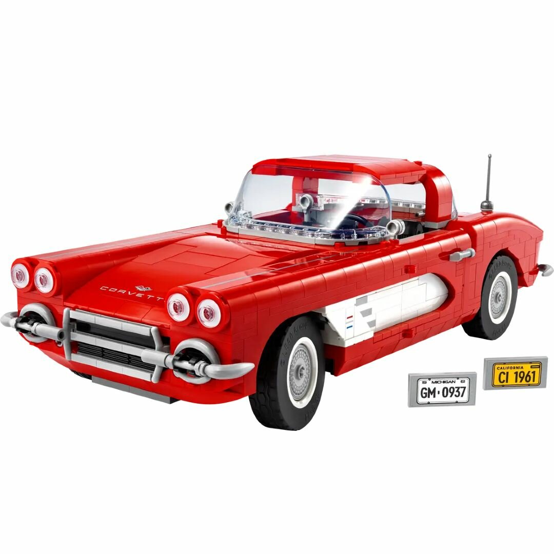 Конструктор Техник набор "Шевроле Корвет 1961" 1210 деталей (Corvette, креатор, лeго совместимый, конструктор для мальчиков, большой набор)
