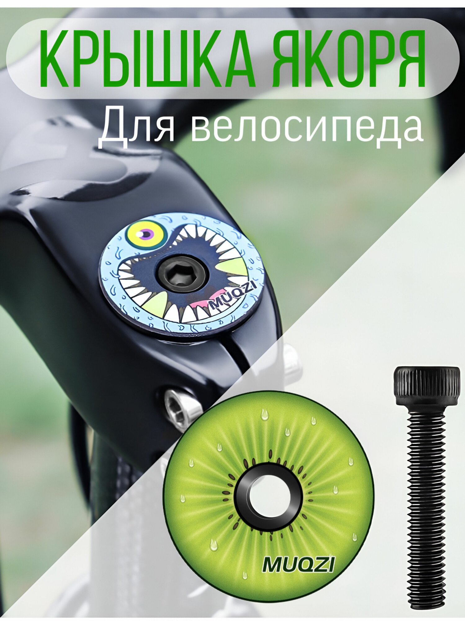 Крышка якоря для велосипеда с винтом