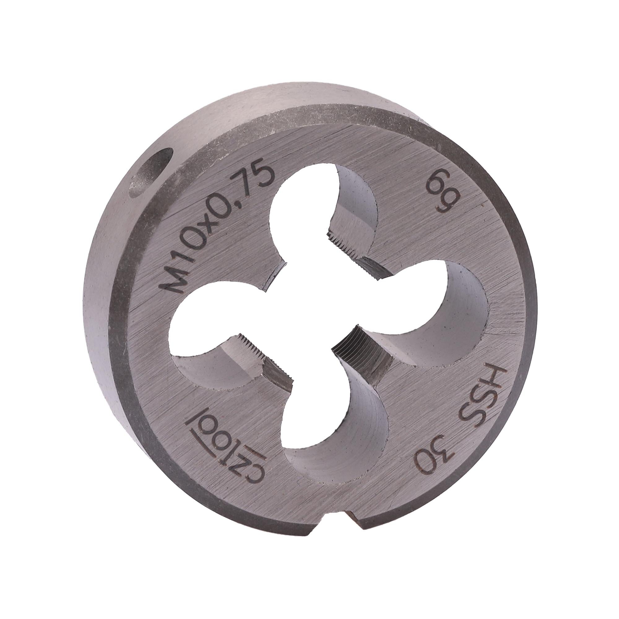 Плашка М10х0,75 DINEN22568 HSS 6g 30х11мм Bucovice(CzTool) 240103