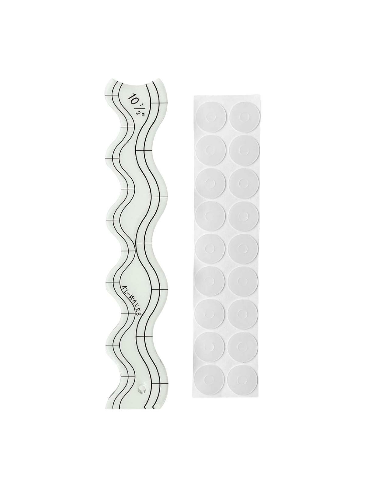 Линейка для квилтинга 1/4 дюйма прозрачный акриловый шаблон для квилтинга линейка с гофрированным краем