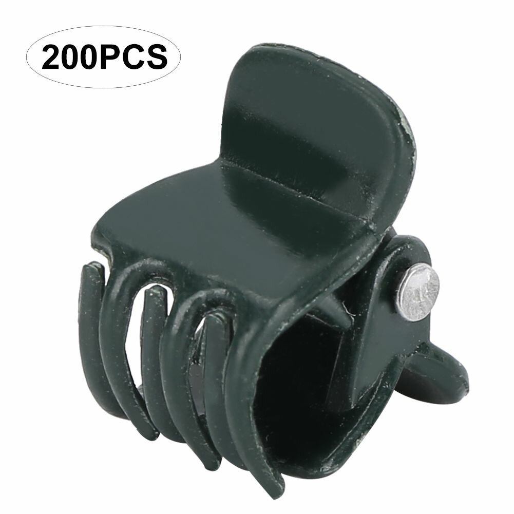 Садовые зажимы 200 шт. (1.1 см) фиксаторы для тонких стеблей орхидей и рассады