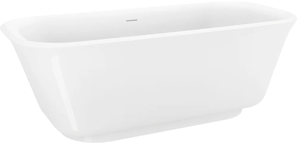 Акриловая ванна BelBagno Due BB702 170x80, на ножках, отдельностоящая, белая, глянцевая, прямоугольная