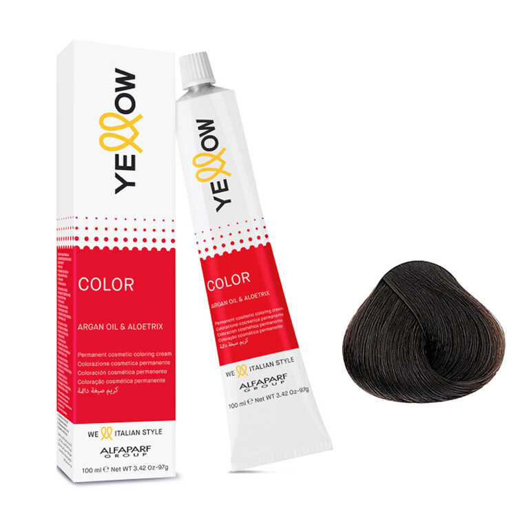 YELLOW PROFESSIONAL Ye Color Permanent Coloring Cream Ye Color Перманентная крем краска 6.7 100 мл