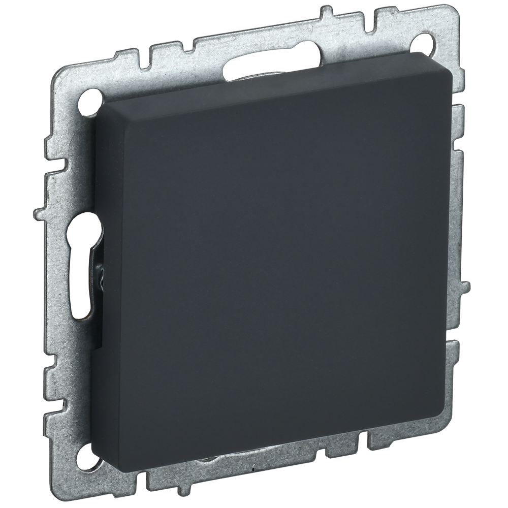 BRITE Заглушка с суппортом МЗ10-БрГ графит, IEK BR-PL10-K53 (1 шт.)