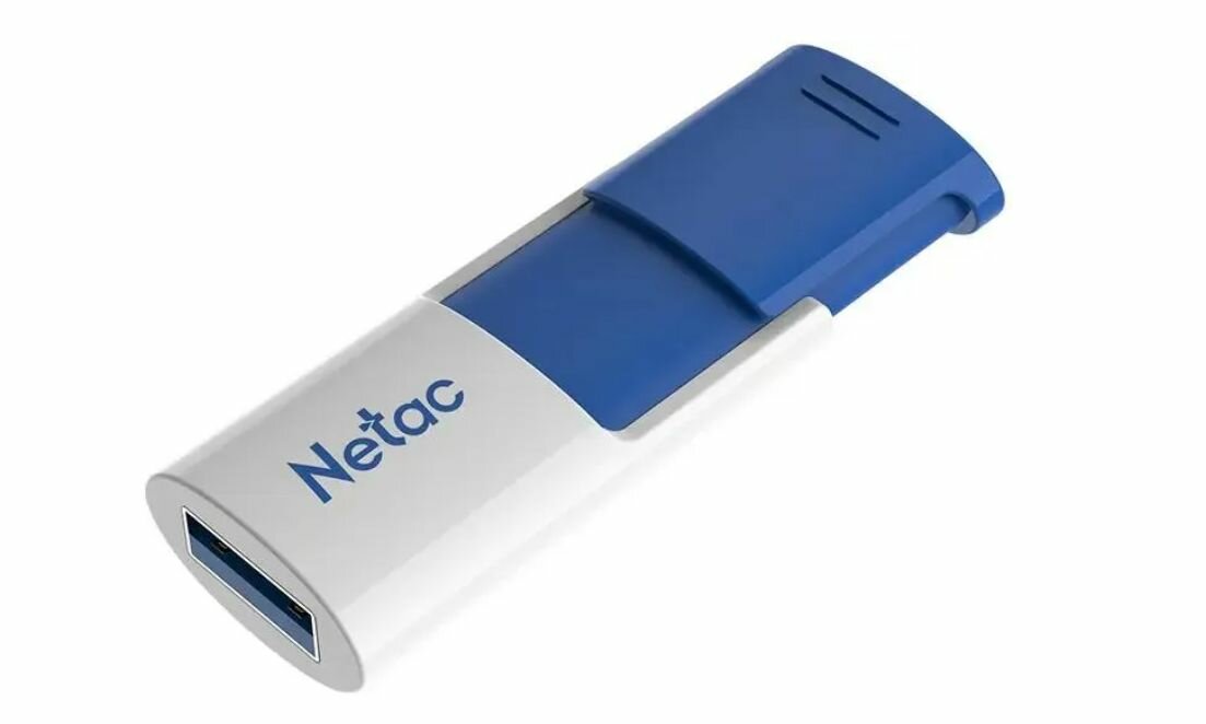 USB флеш-накопитель 256GB Netac U182 бел/син USB 3.2 (NT03U182N-256G-32BL)